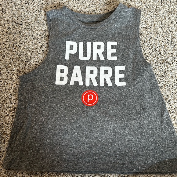 Pure Barre | Tops | Pure Barre Cropped Muscle Tank | Poshmark